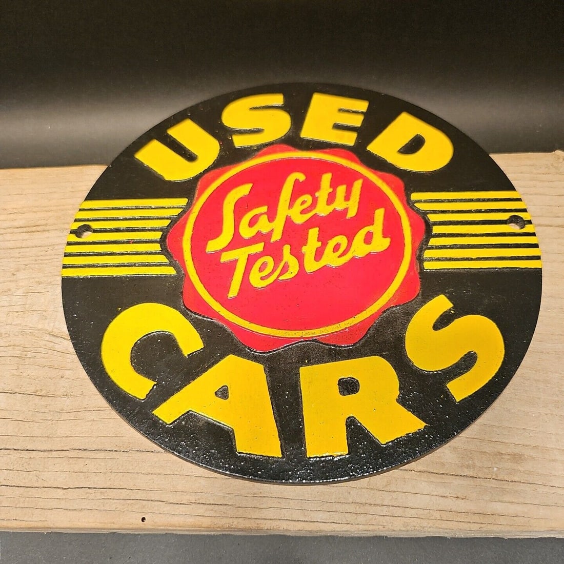 Cast Iron Used Cars Sign Plaque