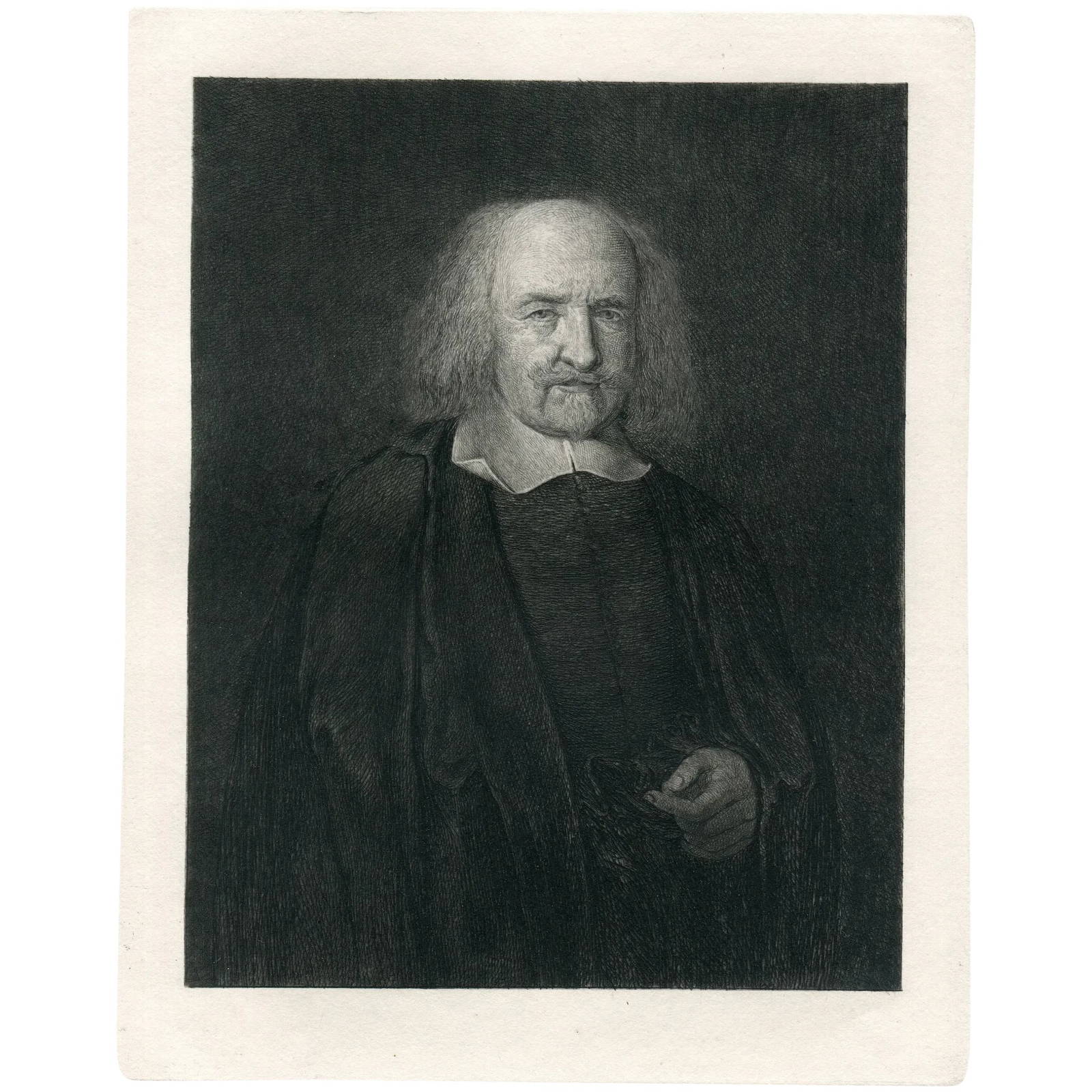 Buy Thomas Hobbes, Philosopher - 1884 Etching - John Masey Wright ...