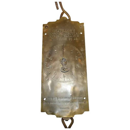 Chatillon’s Improved Circular Spring Balance 30 Pound Weight Limit