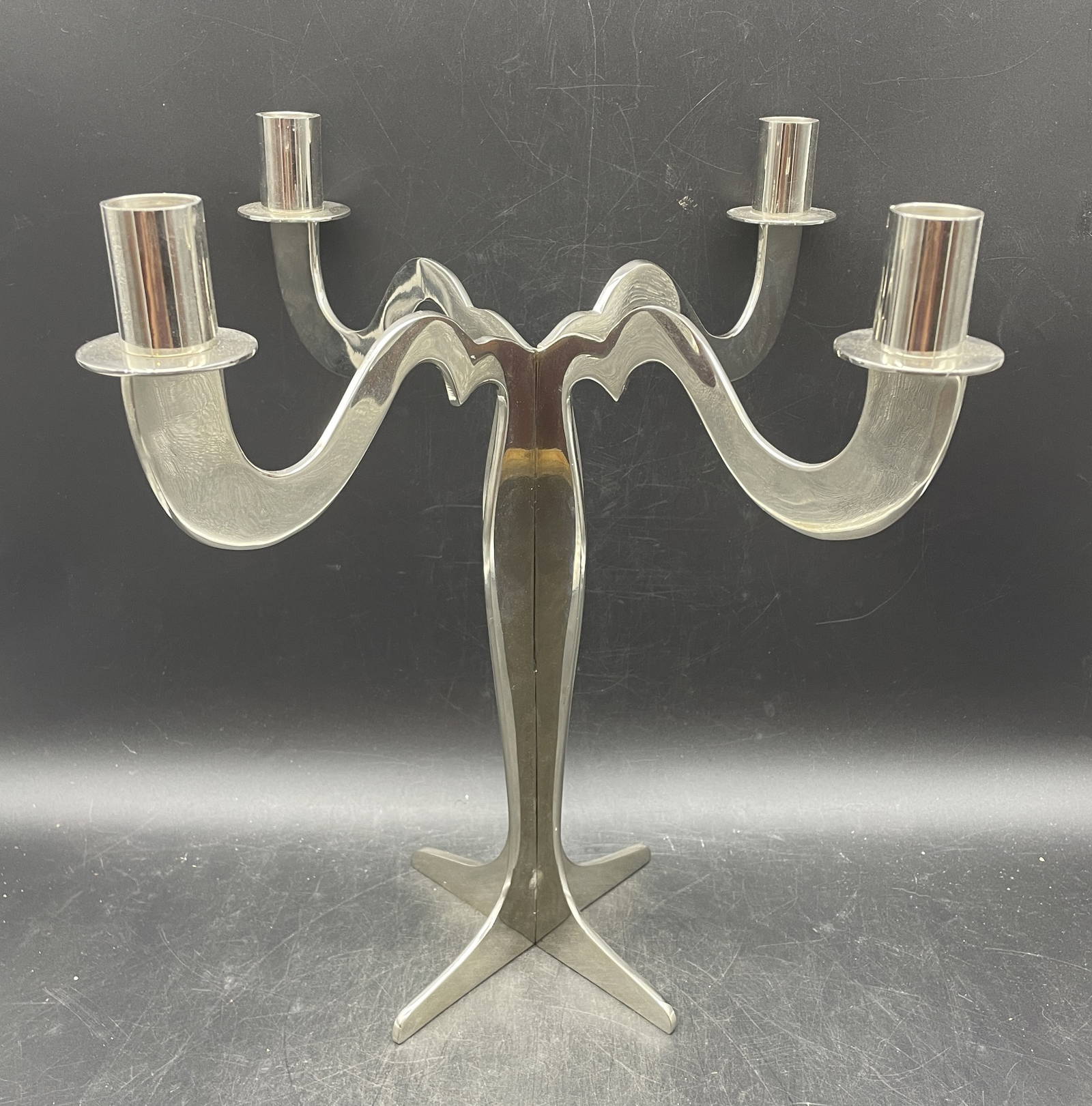 Christian Ghion Driade Kosmo Flat Twin Candelabra Auction