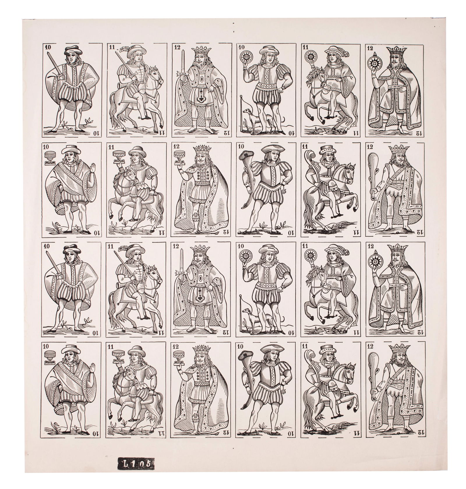 Vintage Uncut Spanish Suite Playing Cards Vintage Auction