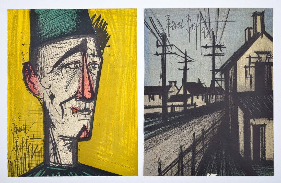 2 Bernard Buffet Lithographs Auction
