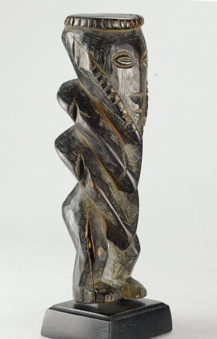 Buy Zande Azande Rare Ubangi Zigzag Figure Congo Drc African Tribal Art ...