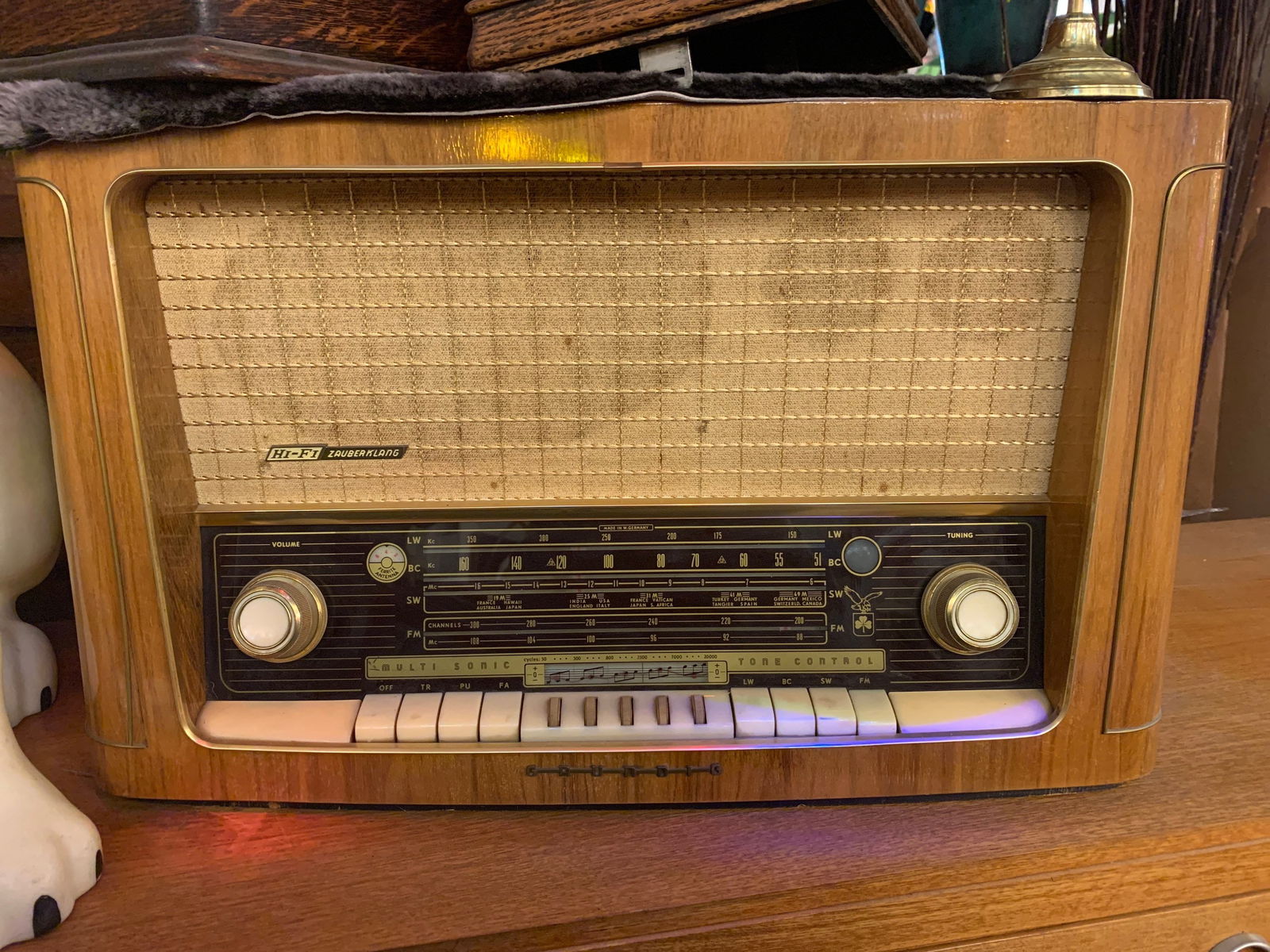 Vintage Grundig 5060a Hi-fi Sound Zauberklang Radio Auction