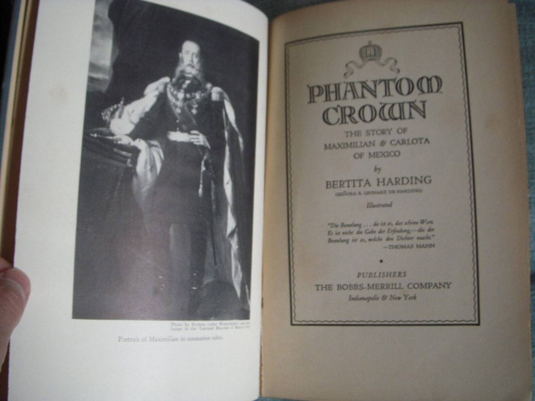 Buy Phantom Crown By Bertita Harding 1934 Hc Bobbs-merrill Firstedition ...