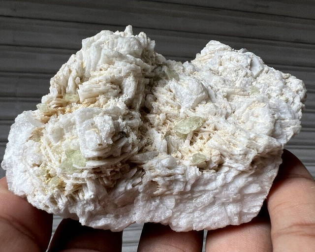 408 Grams Very Rare Green Herderite With Albite Mineral Specimen From ...