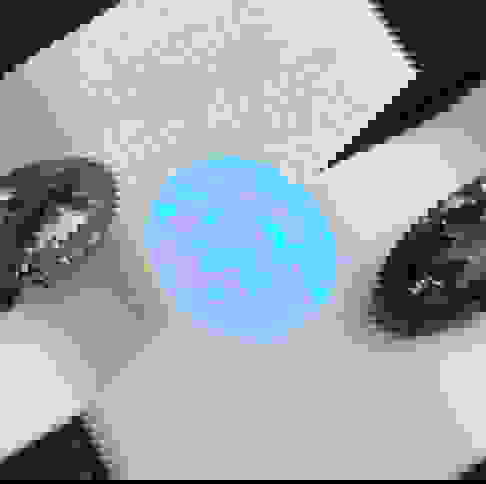 5 Ct "beautiful" Caribbean Blue Triplet Quartz Auction