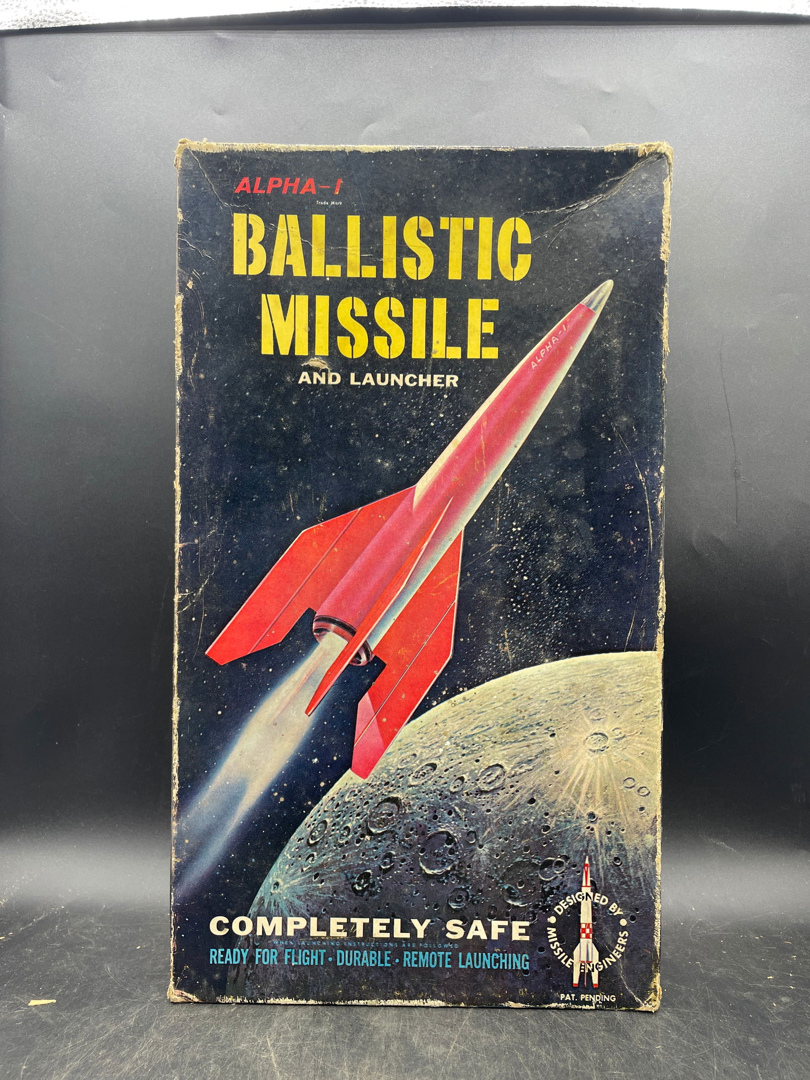 Vintage 1958 Alpha-1 Ballistic Missile Rocket Space Toy,launcher,box ...