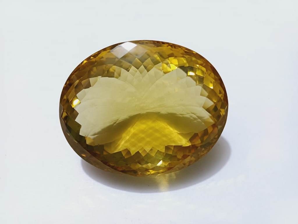 309 Ct. Natural Huge Lemon Topaz Oval Shape Auction