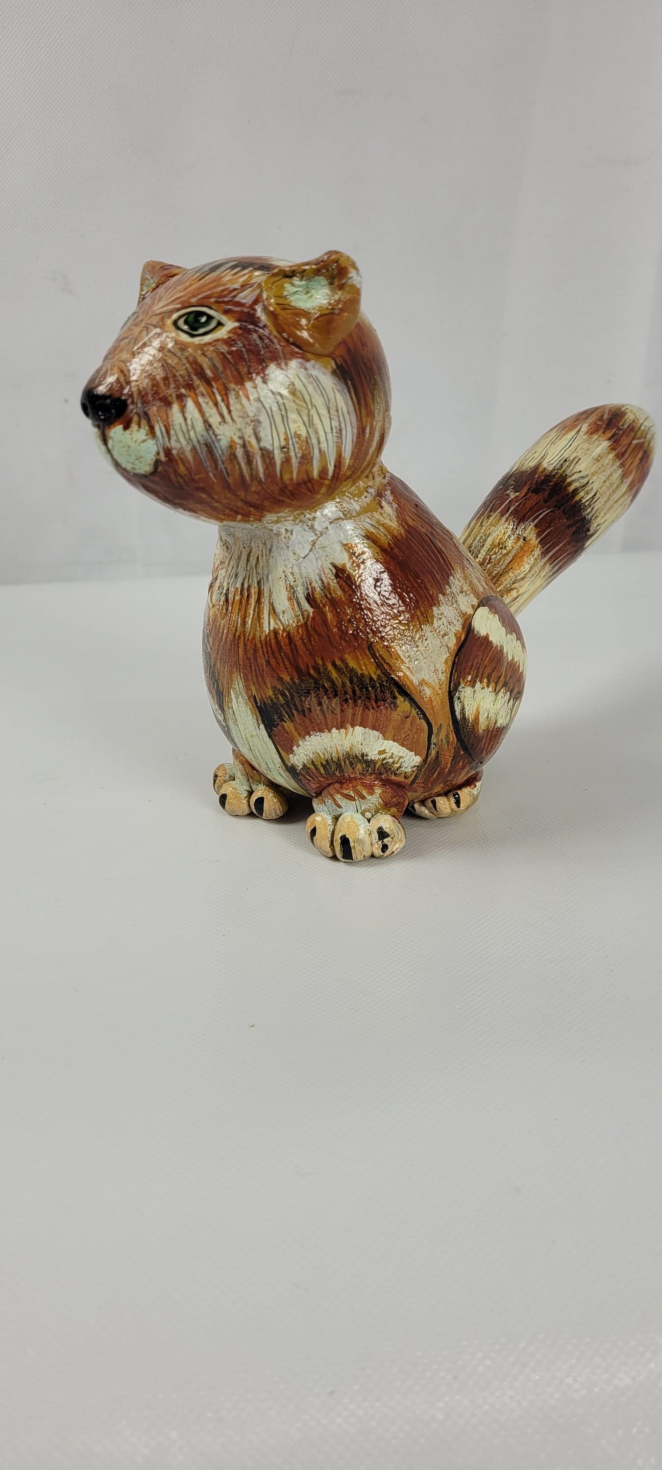 Vintage Paper Mache Squirrel Chipmunk Racoon Sculpture Mexican Folk Art ...
