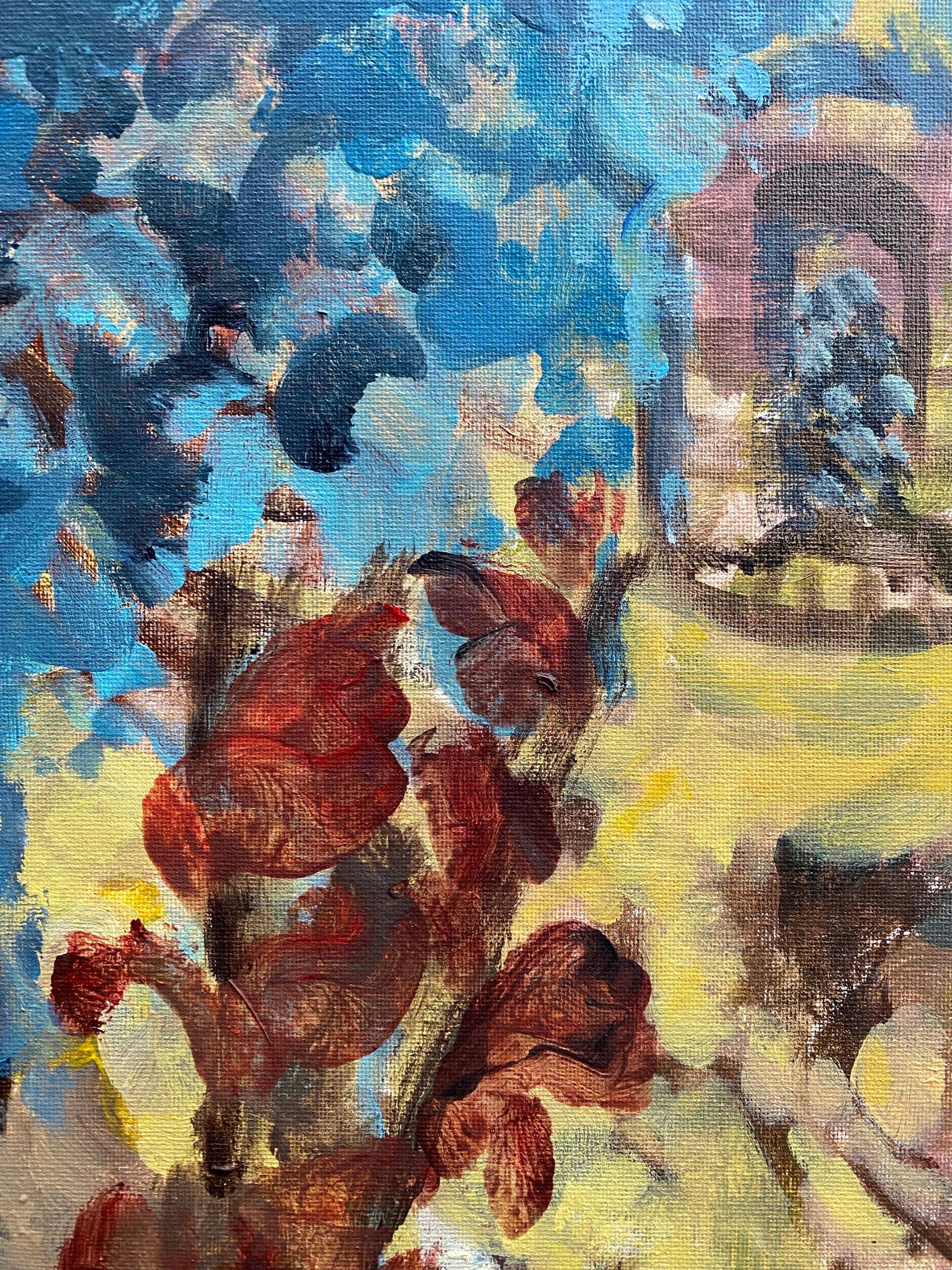 Original-gladiolus Common Blue-expressionist-english Cottage -uk ...