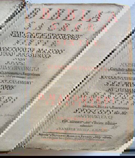 Buy 1693 Latin Bible Small Folio Antique Biblia Sacra | Jasper52 In Ny