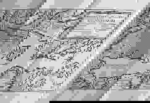 1752 Nagasaki. Map Of Dutch Influence In Tokugawa Shogunate Era Japan ...