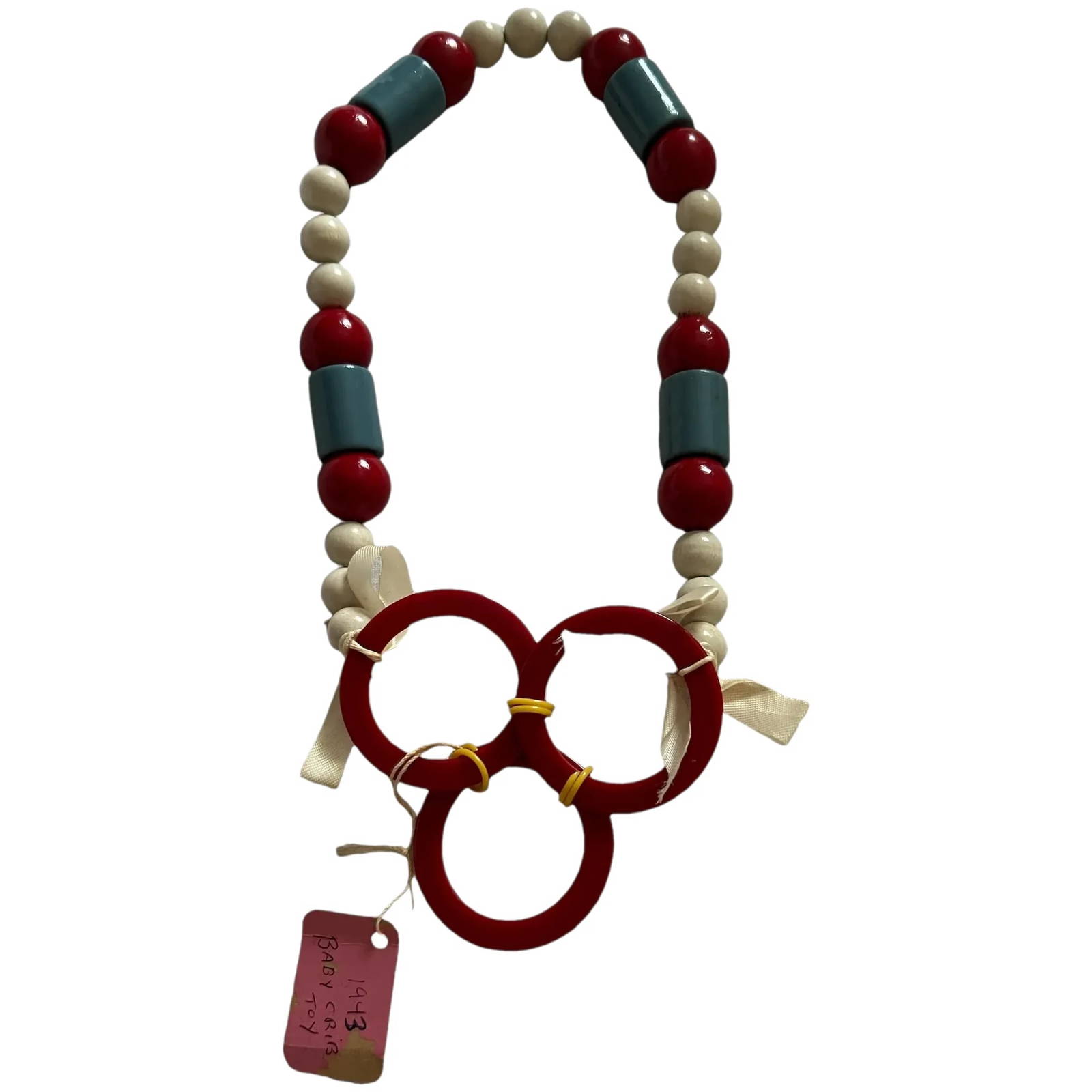 Rare Toy "baby Spools" Art Deco Bakelite Baby Crib Toy 1940s Excellent ...