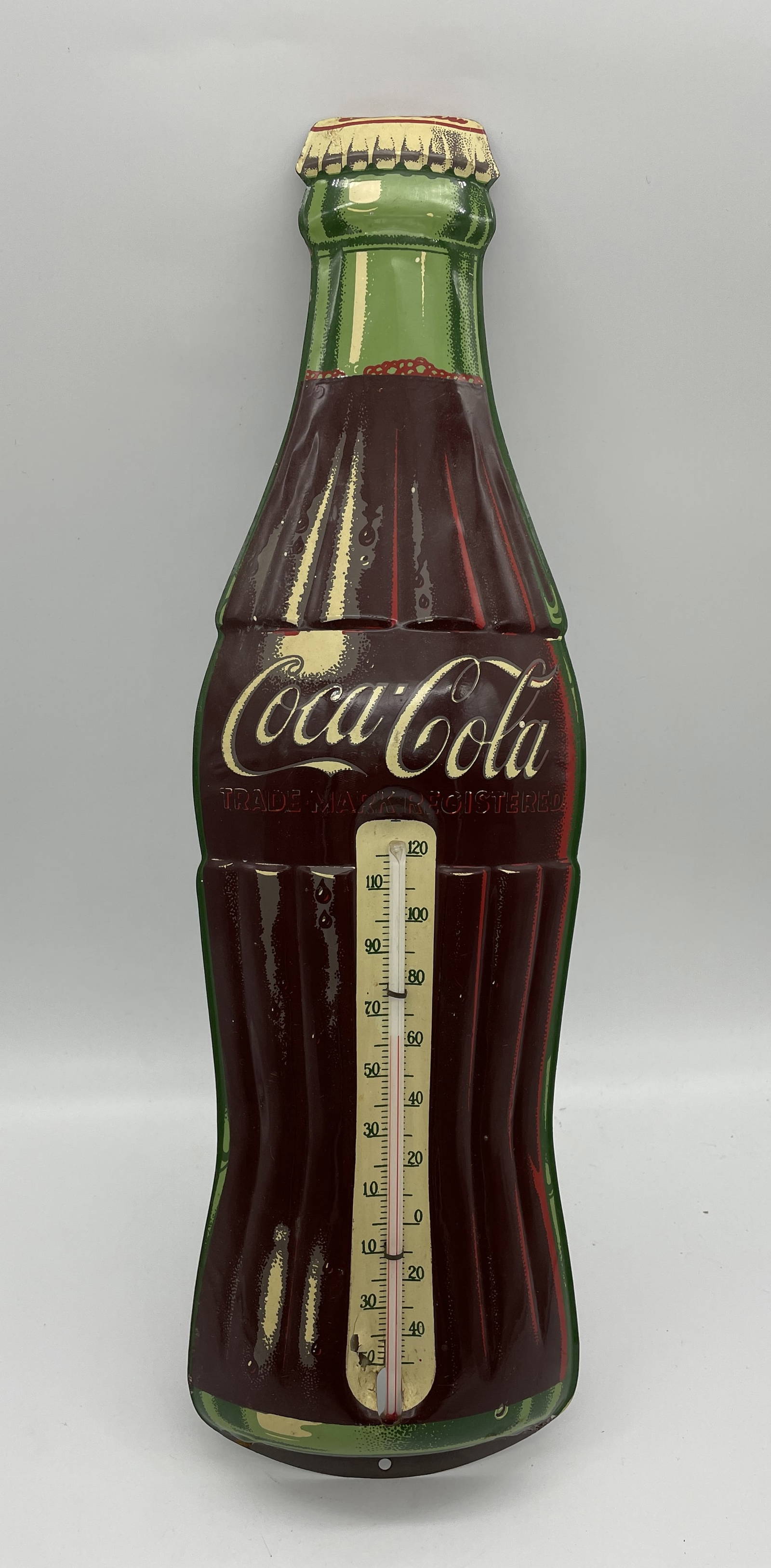 Vintage Coca Cola Thermometer Robertson Auction