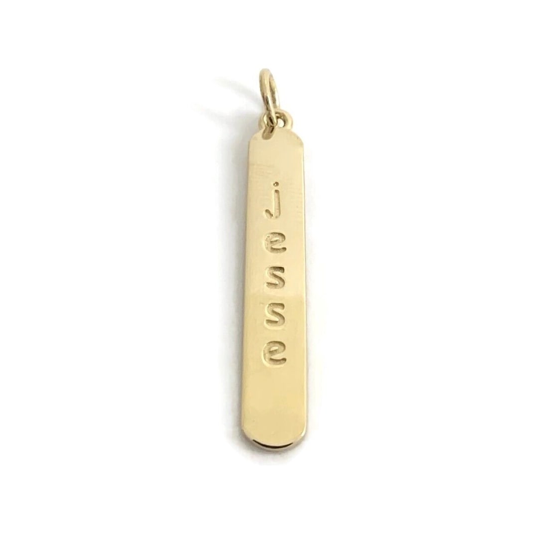 Buy Jesse Name Tag Necklace Pendant Charm 14k Yellow Gold, 2.33 Grams ...
