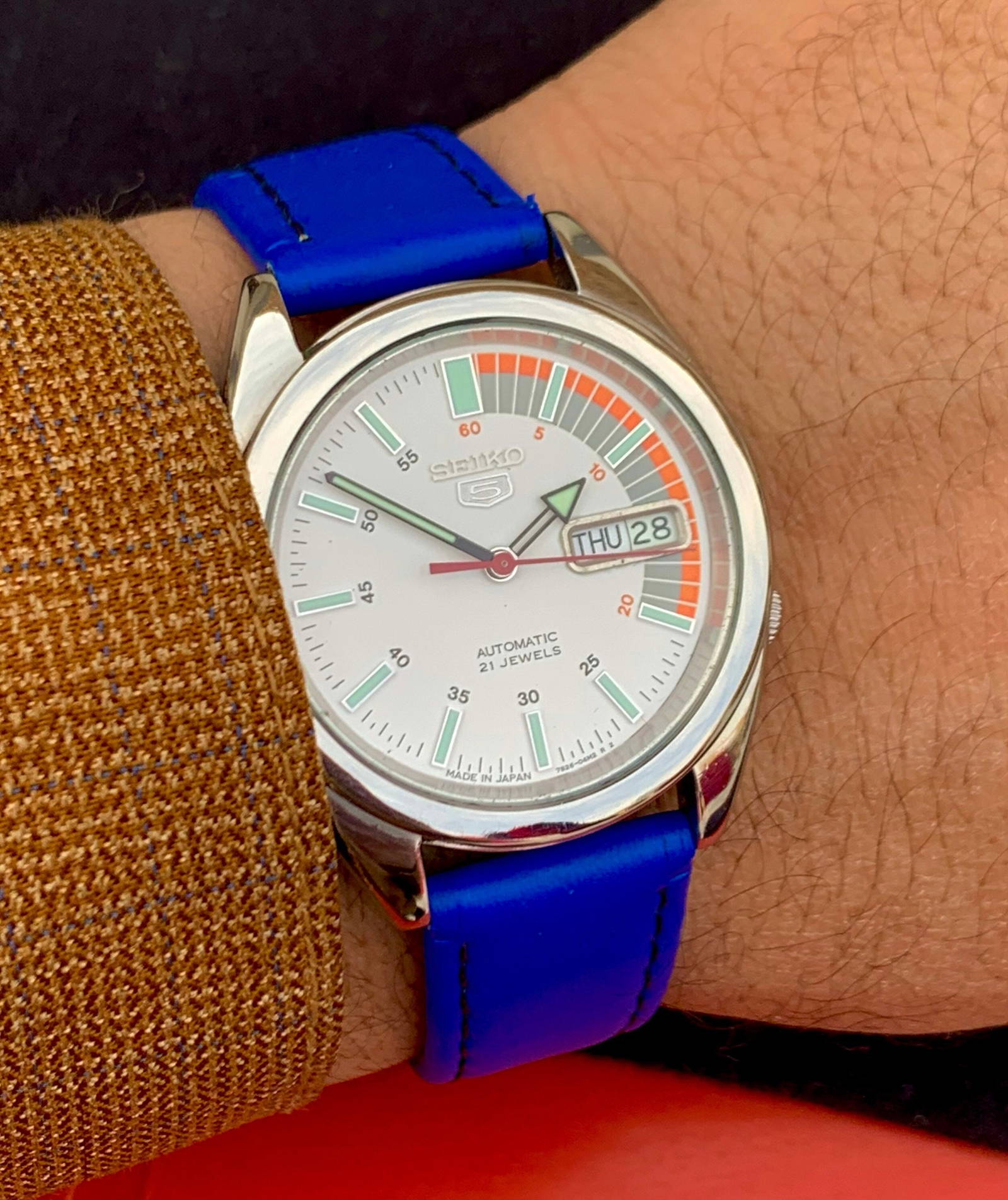 Seiko Watch 21 Jewels Double Dail Automatic 7s26-00x0 With Day/date Men ...