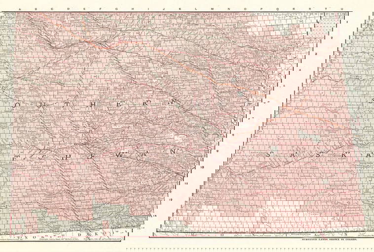 Township Map Of Southern Saskatchewan
