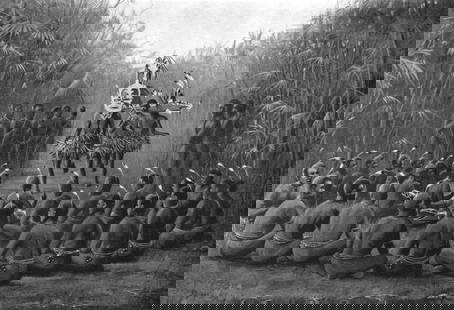 Torres Straits. Attack & Pillage Of French Ship, Pauline & Victor, In ...