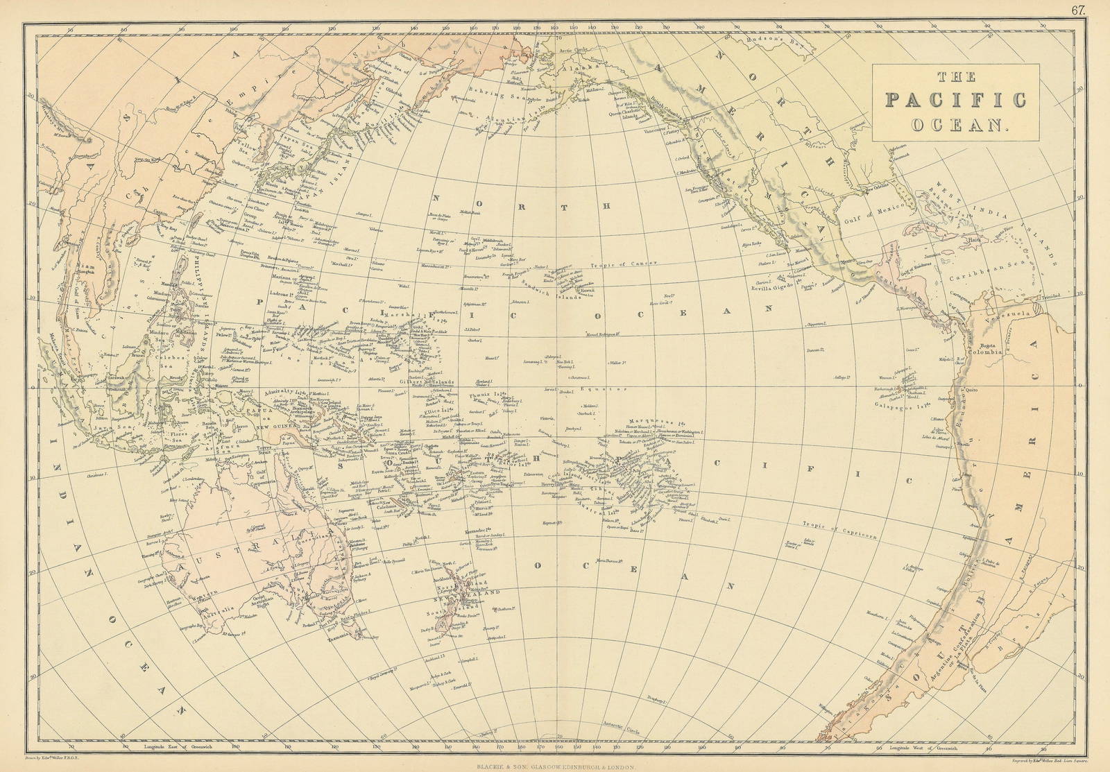 Pacific Ocean. Australia New Zealand E.indies Polynesia Melanesia Japan ...