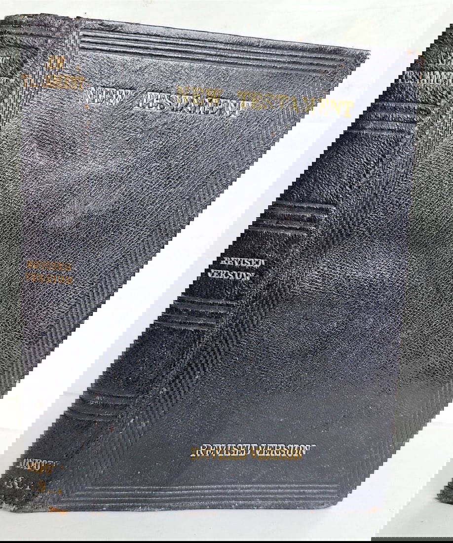 1881 Bible In English Antique Early Revised King James Testament Auction