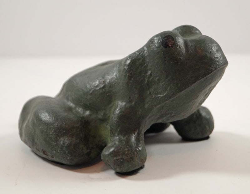 Antique Frog Cast Iron Doorstop Auction