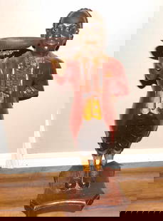 Well Carved Folk Art Eagle Statue Auction