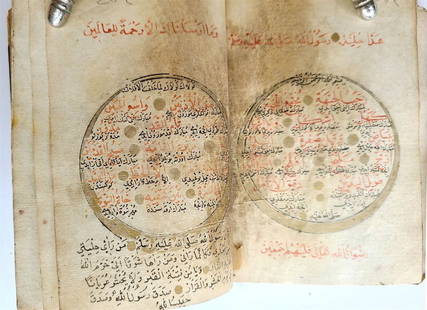 19th Century Arabic & Chagatai Language Manuscript Islamic Prayer Book ...