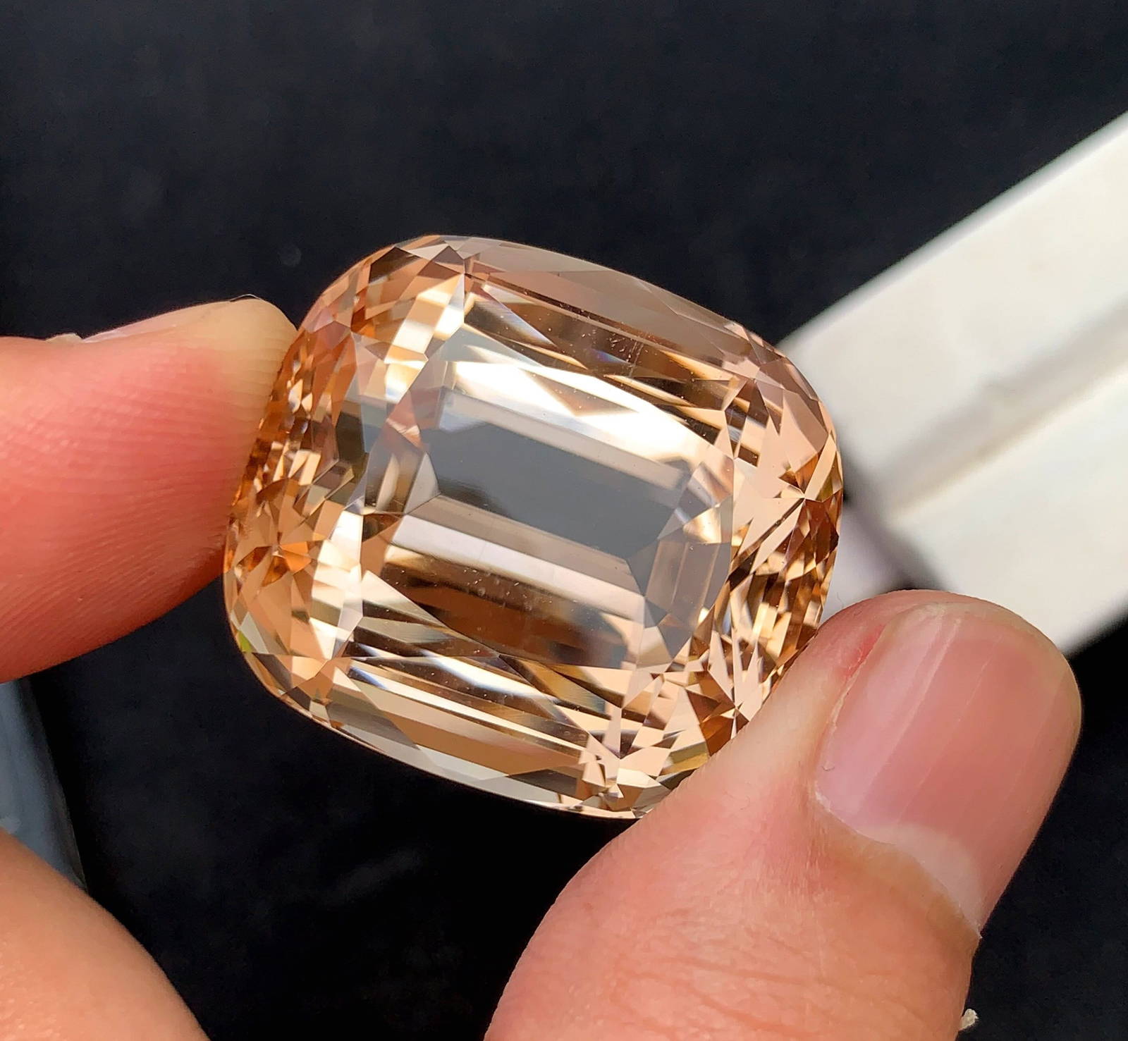 Lion Orange Color Cushion Cut Imperial Topaz Gemstone , Rich Color ...