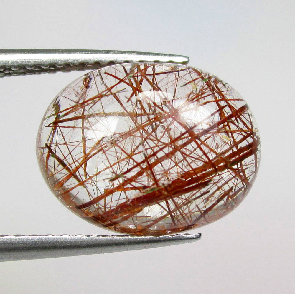 5.37 Ctw Natural Rutile Quartz Oval Cab Auction