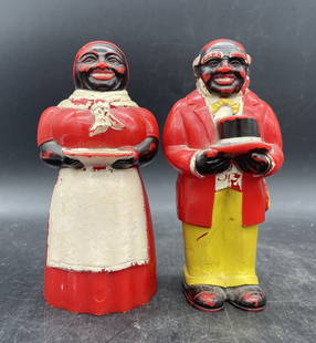 Aunt Jemima And Uncle Mose Salt And Pepper Shakers
