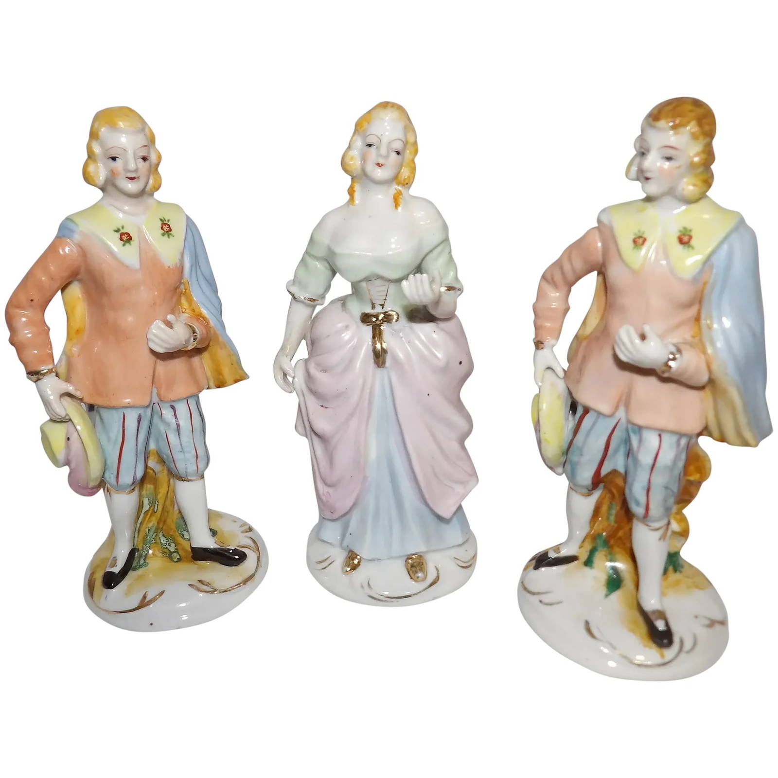 Vintage Made In Occupied Japan Large Colonial Couple Figurines Auction