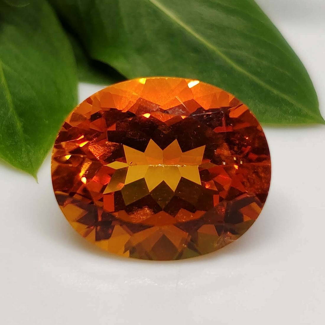 6.50 Ct Rare Natural Poppy Topaz-top Grade Auction
