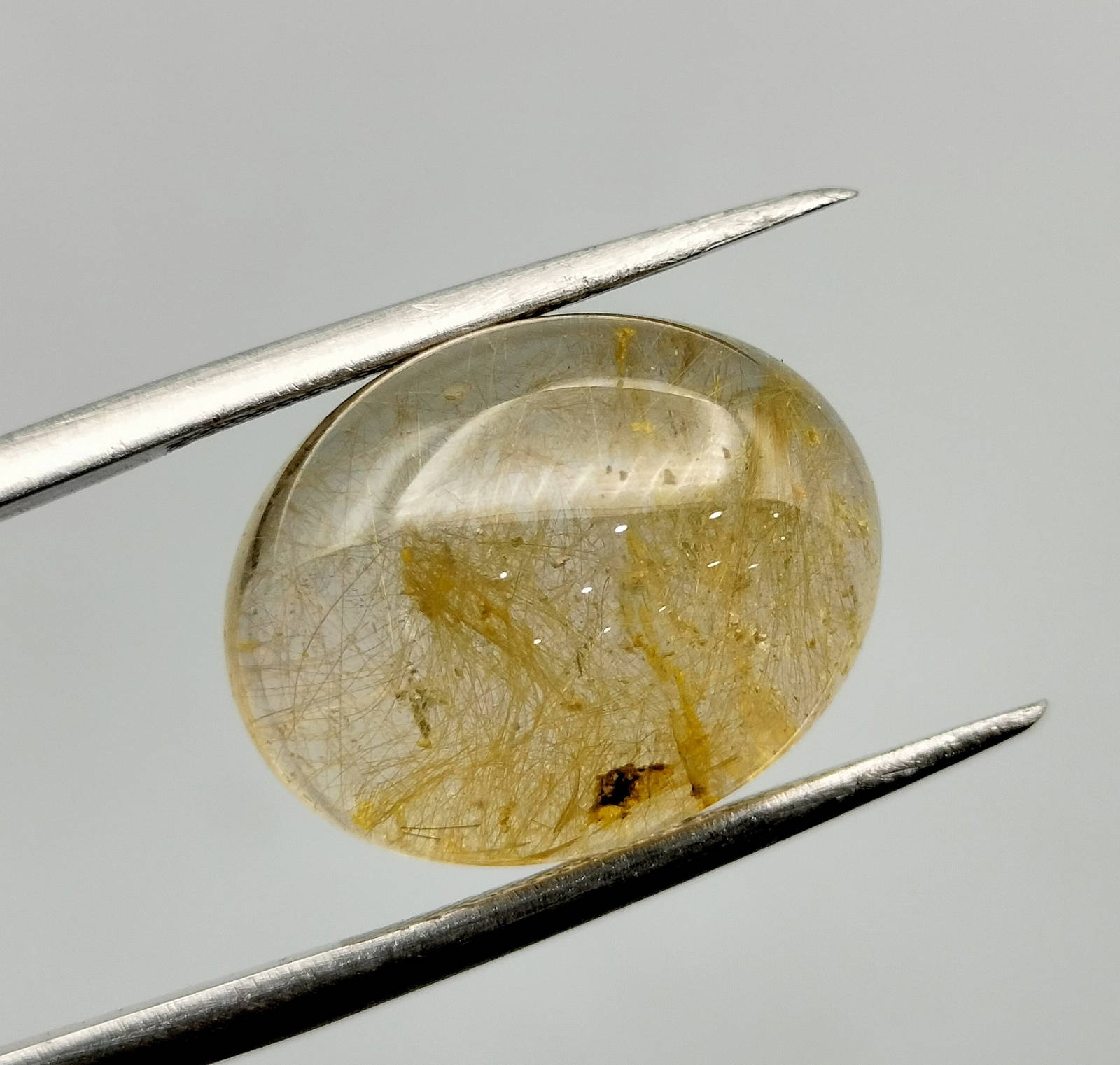 12.50 Carats Stunning Natural Rutile Quartz Gemstone Auction
