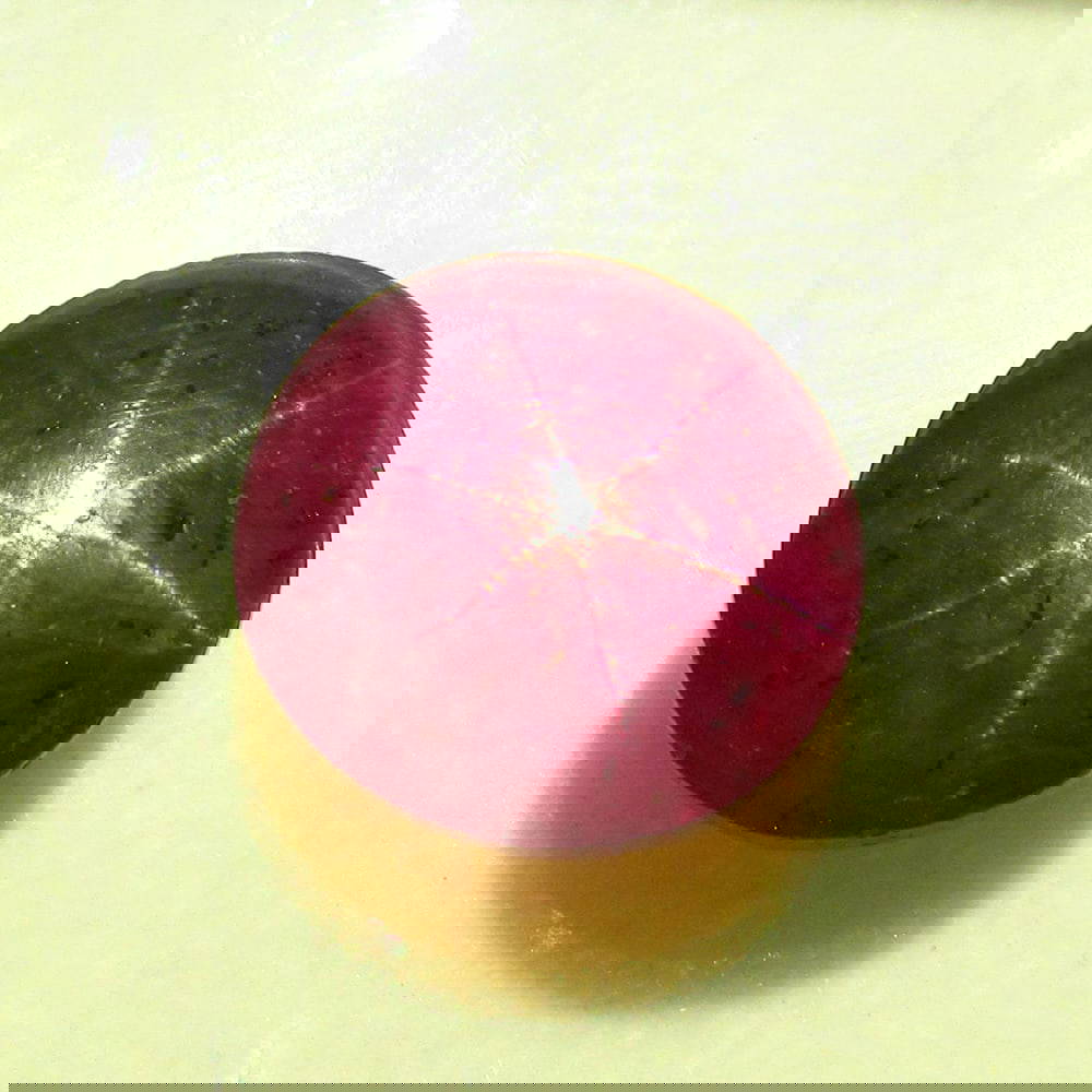 18.71 Ctw Natural Deep Red Ruby Star Ruby Round Cabochon Auction