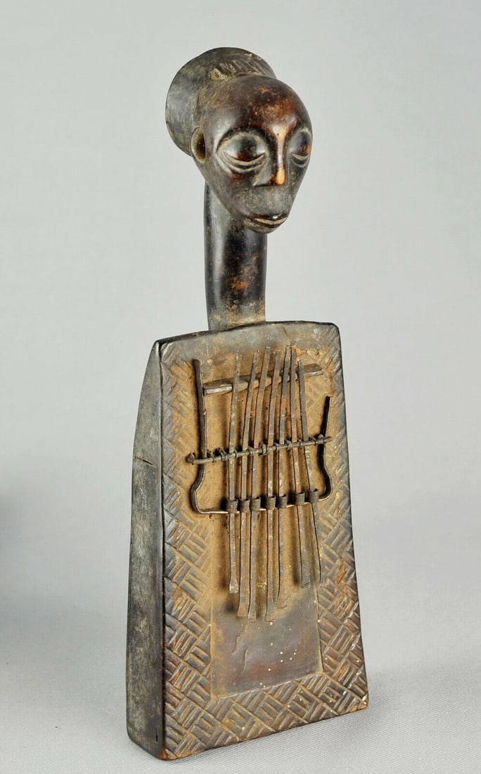 Buy Superb Luba Thumb Piano Lamellophone Sanza Mbira African Tribal ...