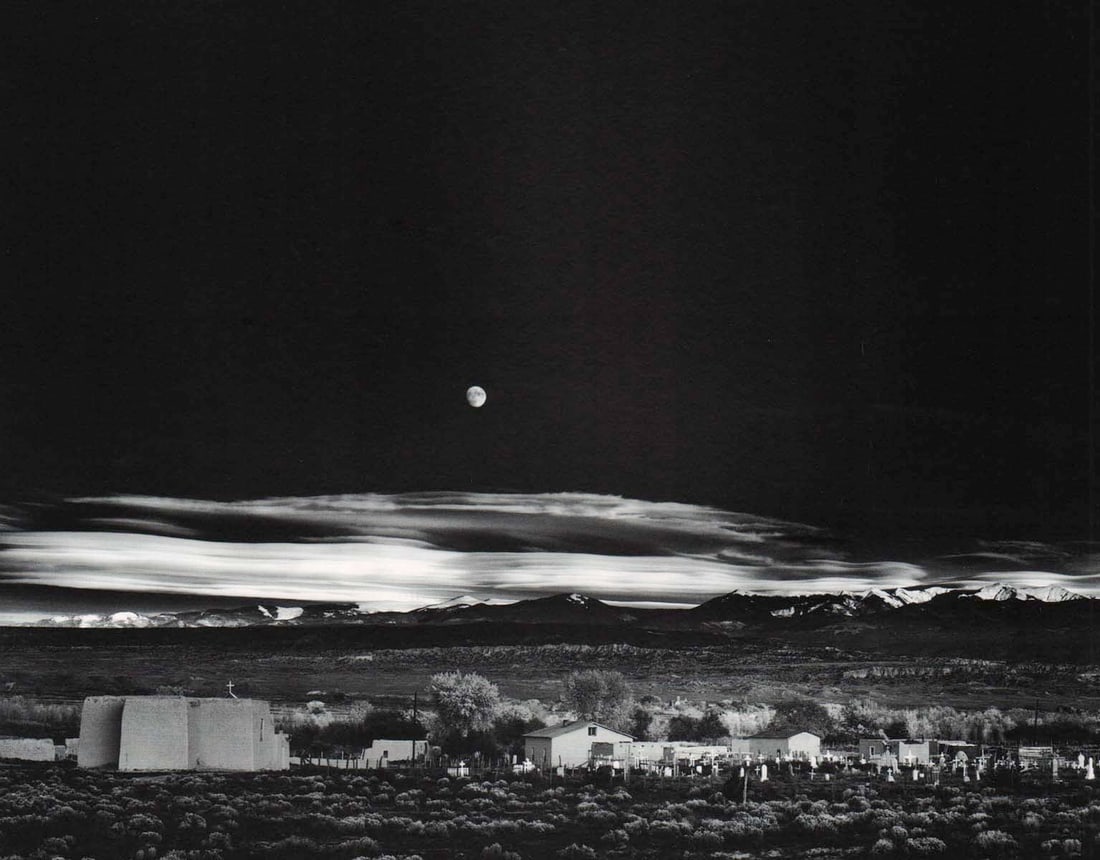 Ansel Adams Moonrise, Hernandez, N.m., 1944