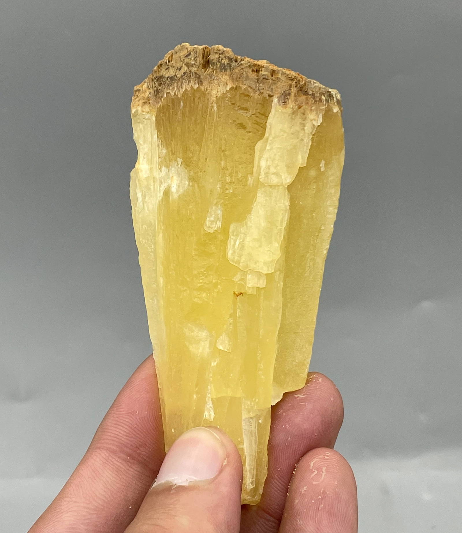 Title: 168 Gram Beautiful Shape Extremely Rare Yellow Color Aragonite ...
