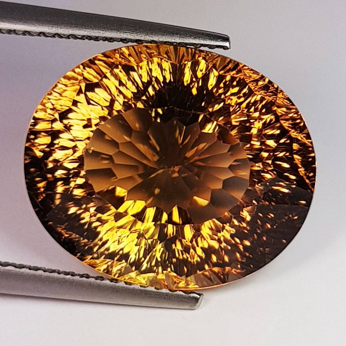 18.72 Ctz Exclusive Concave Cut Natural Imperial Topaz Auction