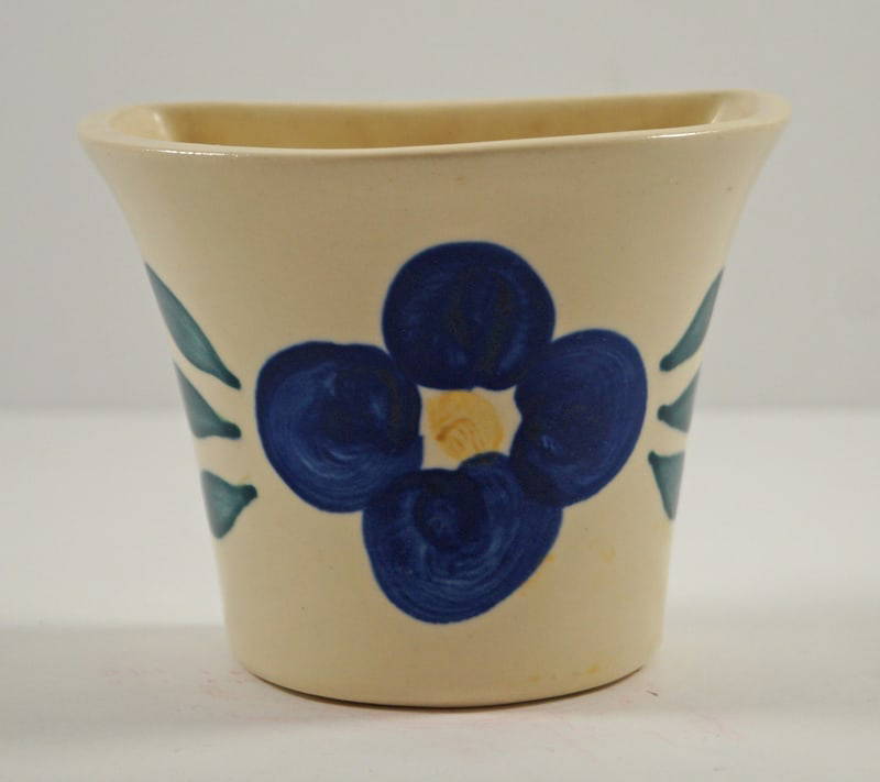 Purinton Slip Ware Pottery Pansy Wall Pocket Vase Auction