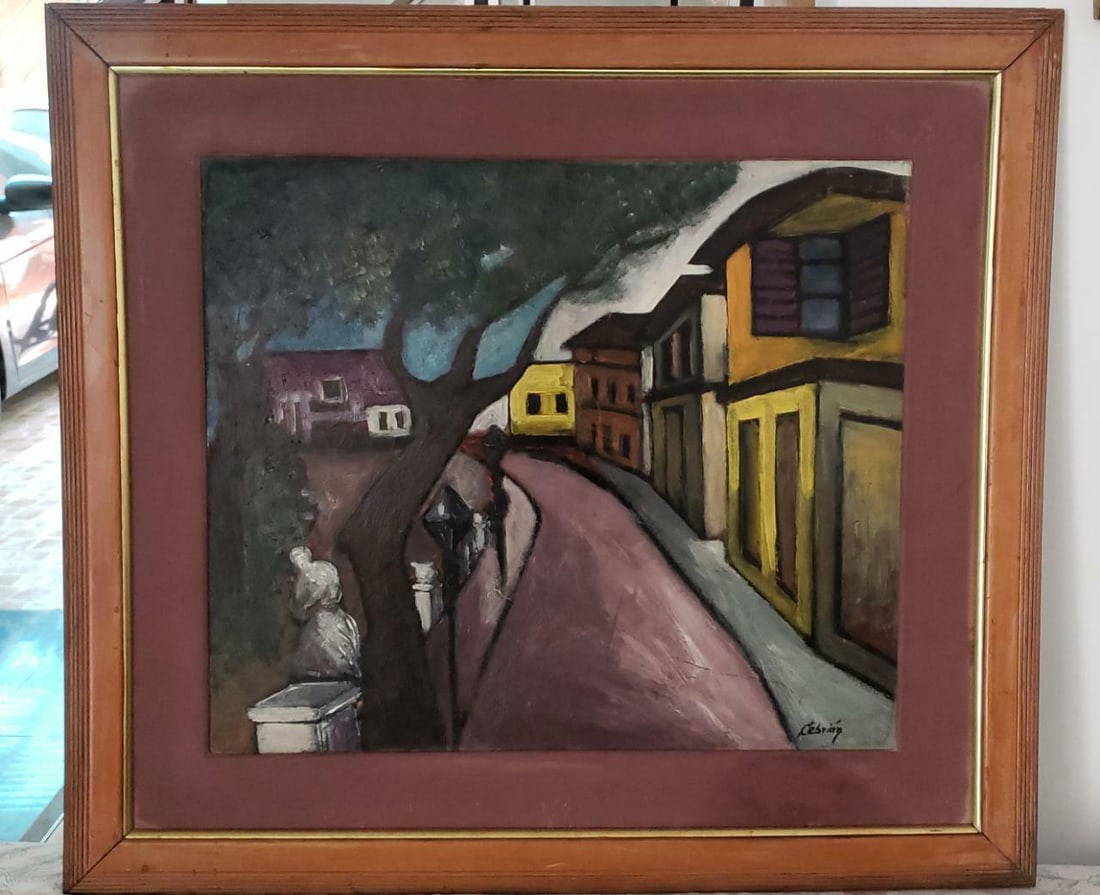 Buy Juan Cebrián - "quinta Heeren" Oil On Board Painting / Signed ...