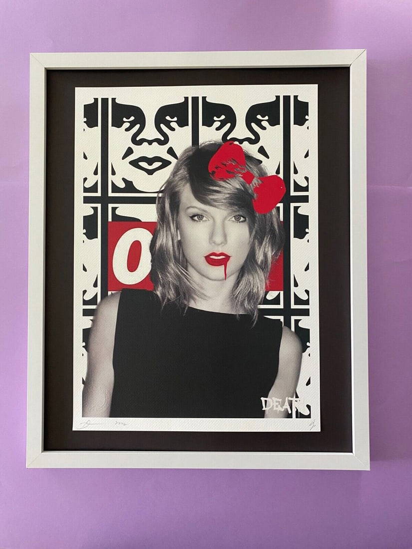 Death Nyc Large Framed 16x20in Pop Art Certified Graffiti Taylor Swift ...