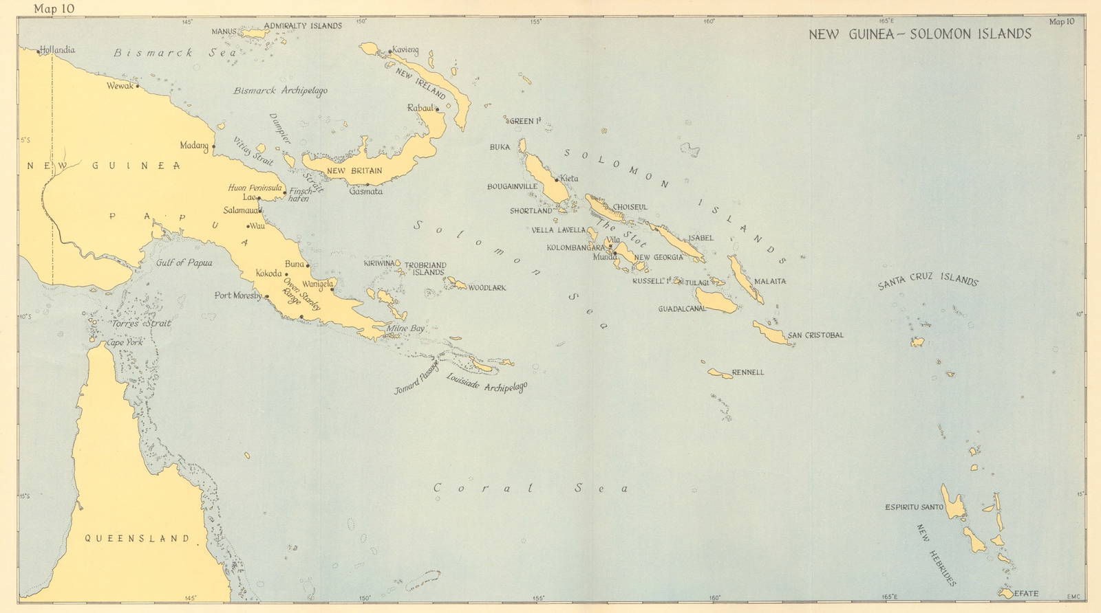 Buy New Guinea-solomon Islands 1942/3. Pacific Campaign. World War 2 ...