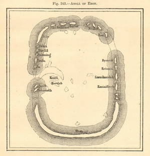 Vanikoro Island. Pacific Ocean. Solomon Islands. Sketch Map 1886 Old