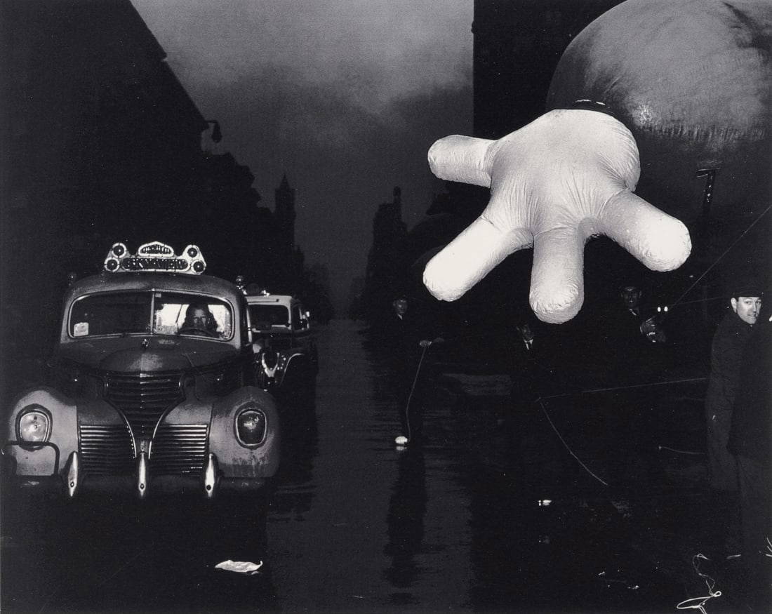 Weegee - Woman Cab Driver And Macy's Clown, 1942 Auction