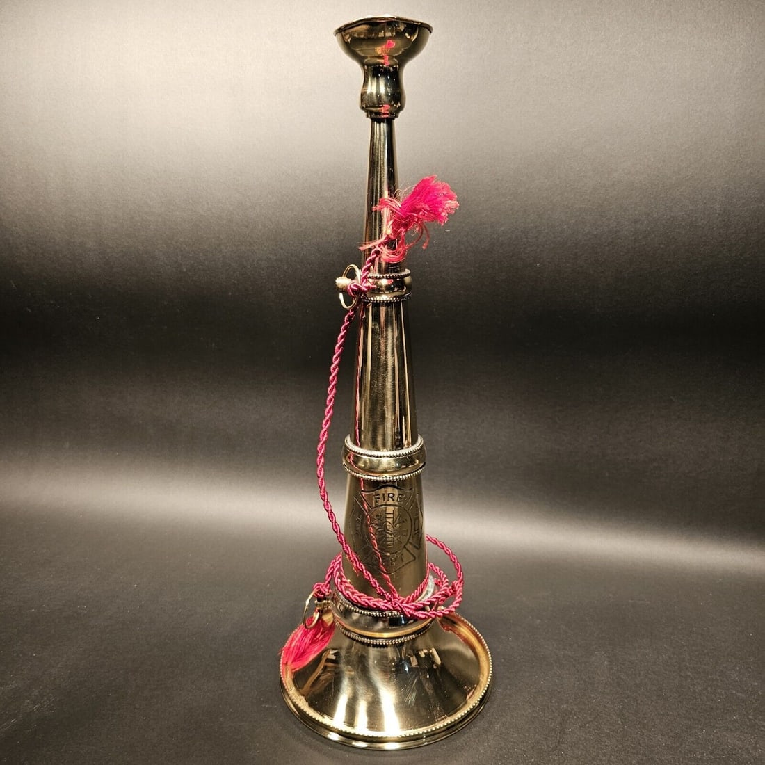 17" Polished Brass Fireman Presentation Speaking Trumpet