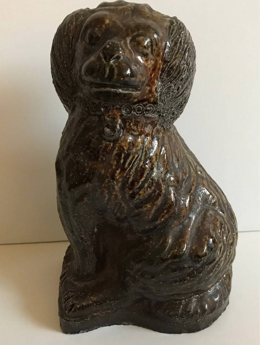 Early Spaniel Made From Sewer Tile Auction