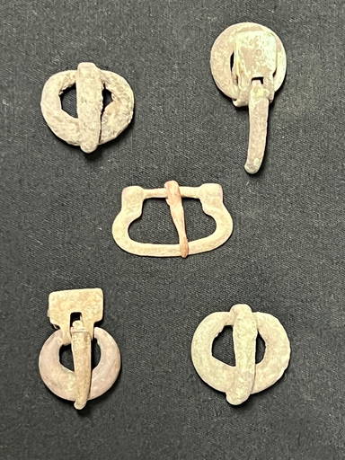 Set Of 5 Roman Empire Metal Belt Buckles