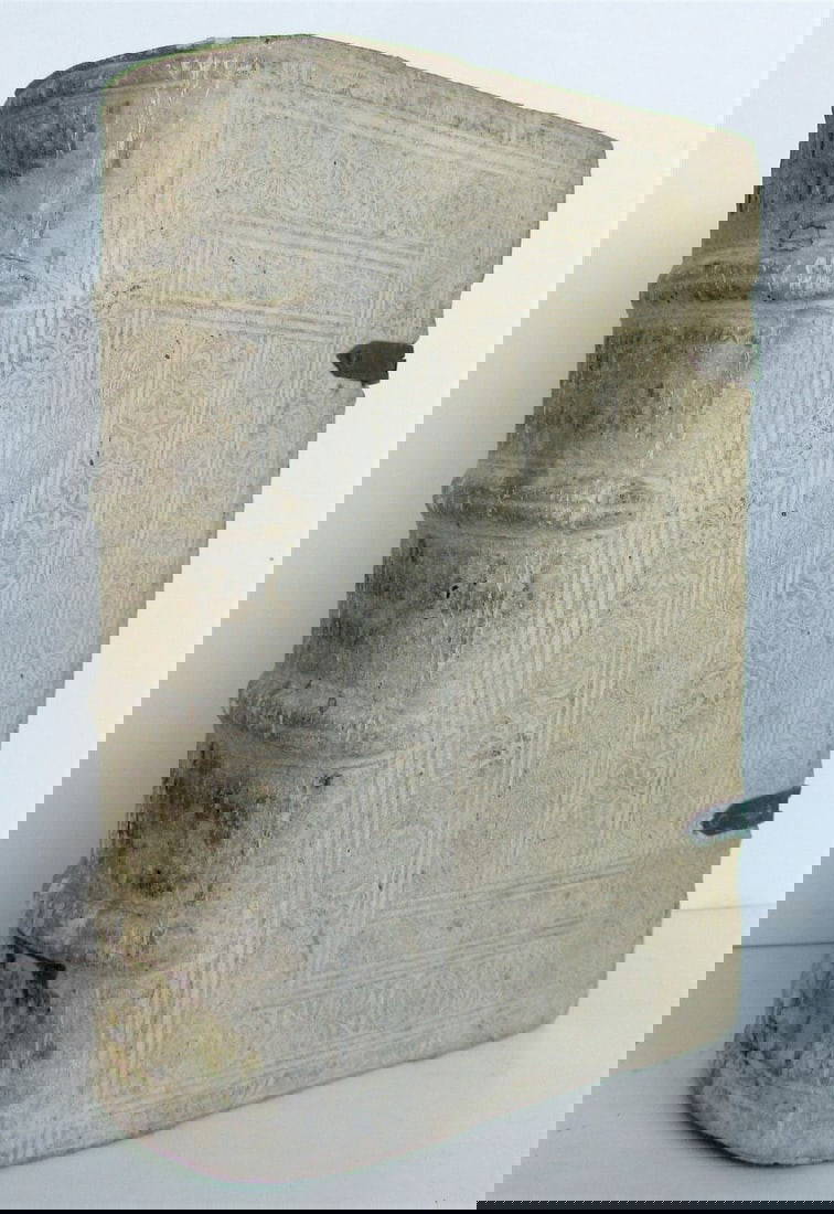 1593 Roberti Bellarmini Antique Blind Tooled Pigskin Binding 16th ...