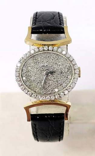 Solid 18k Piaget Ladies Dress Watch W/diamonds Ref 6806 K11* Exlnt ...